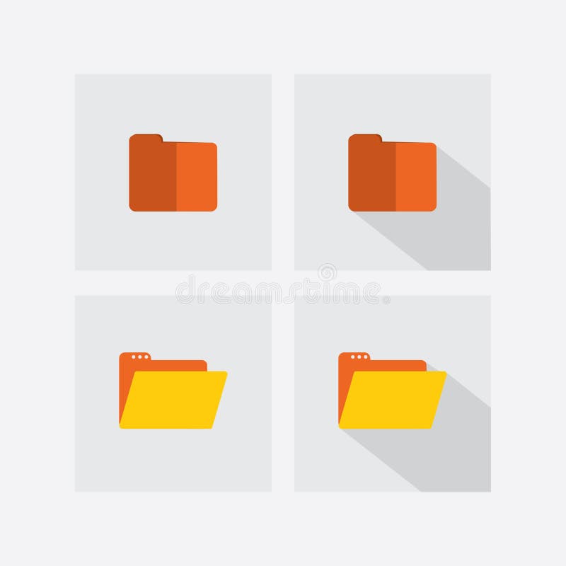 Open folder icon stock vector. Illustration of empty - 87254182