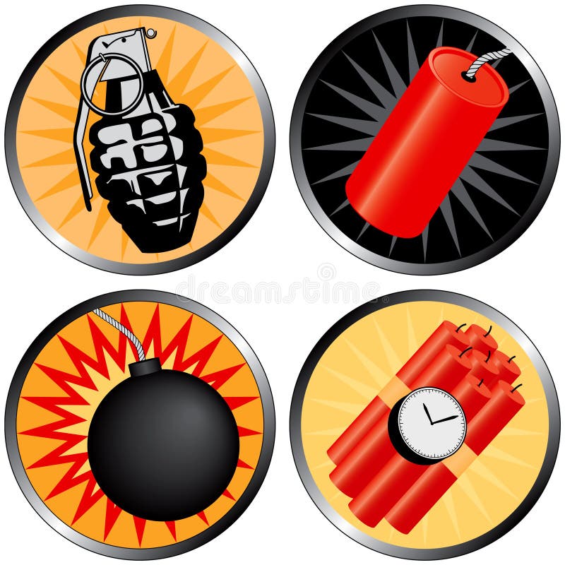 Icons that go Boom stock vector. Illustration of explosion - 4925435