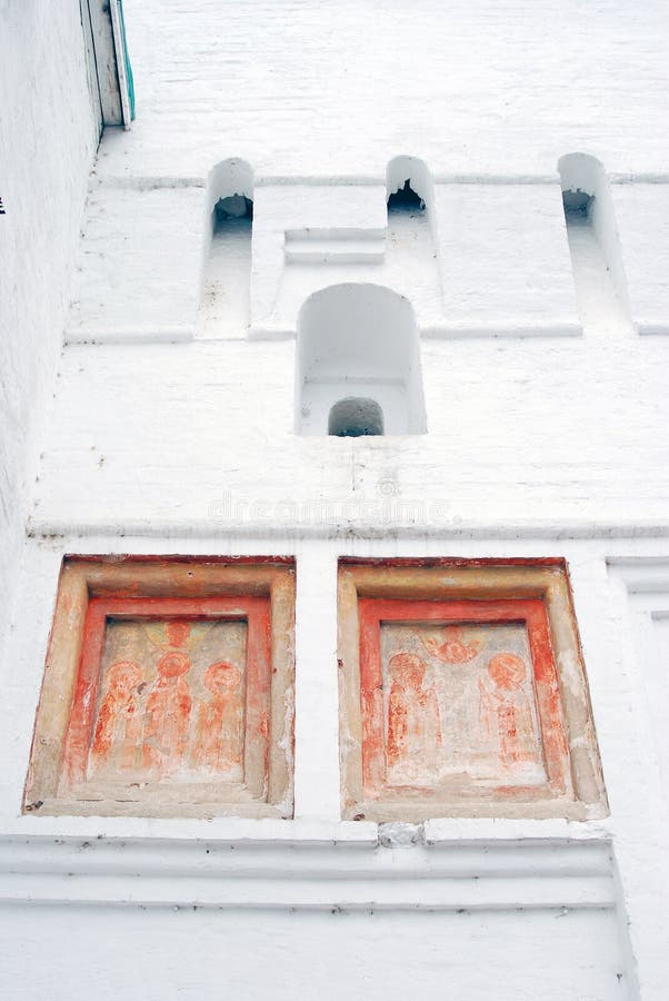 Icons. Holy Transfiguration Monastery in Yaroslavl, Russia. Stock Photo ...