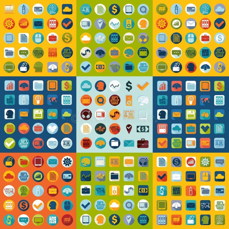 Icons llll 向量例证. 插画 包括有 创新, 图象, 营销, 平面, 收集, 概念, 图标, 信息 - 50662722