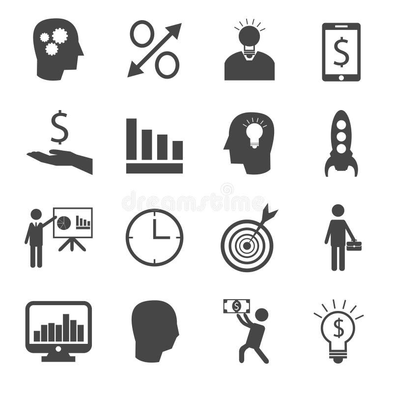 Icons llll 向量例证. 插画 包括有 箭头, 齿轮, 图标, 生意人, 图象, 题头, 信息, 计算机 - 70527078