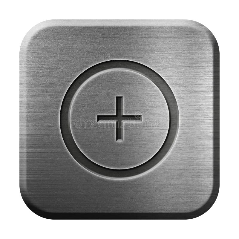 Icons with Metallic Structure Stock Photo - Image of label, mettalic ...