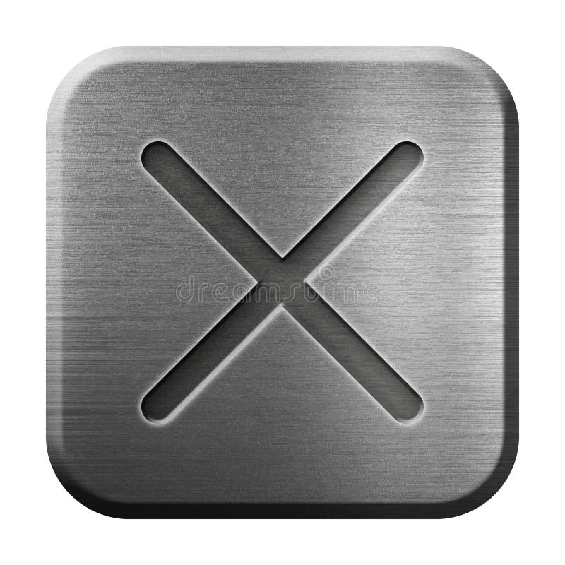 Icons with Metallic Structure Stock Photo - Image of applications ...