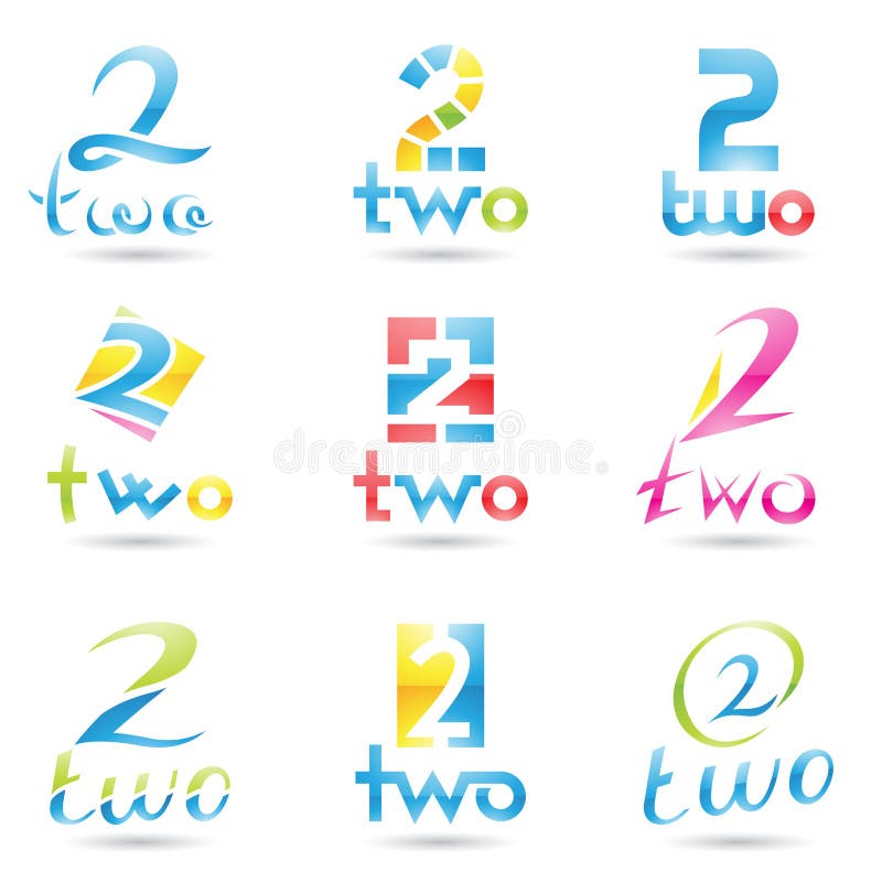 Icons for number 1 stock vector. Illustration of mathematics - 22052069