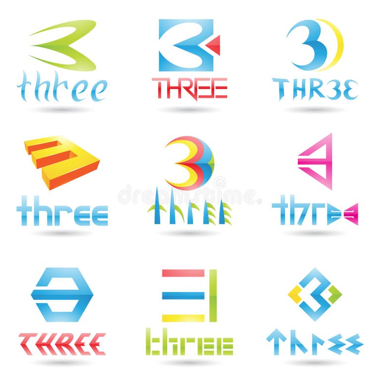 Number Three 3 Logo Icon Design Stock Illustrations – 974 Number Three ...