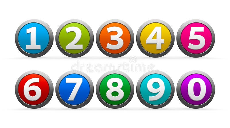 Icons numbers 1 2 3 2 stock illustration. Illustration of glossy - 88504243