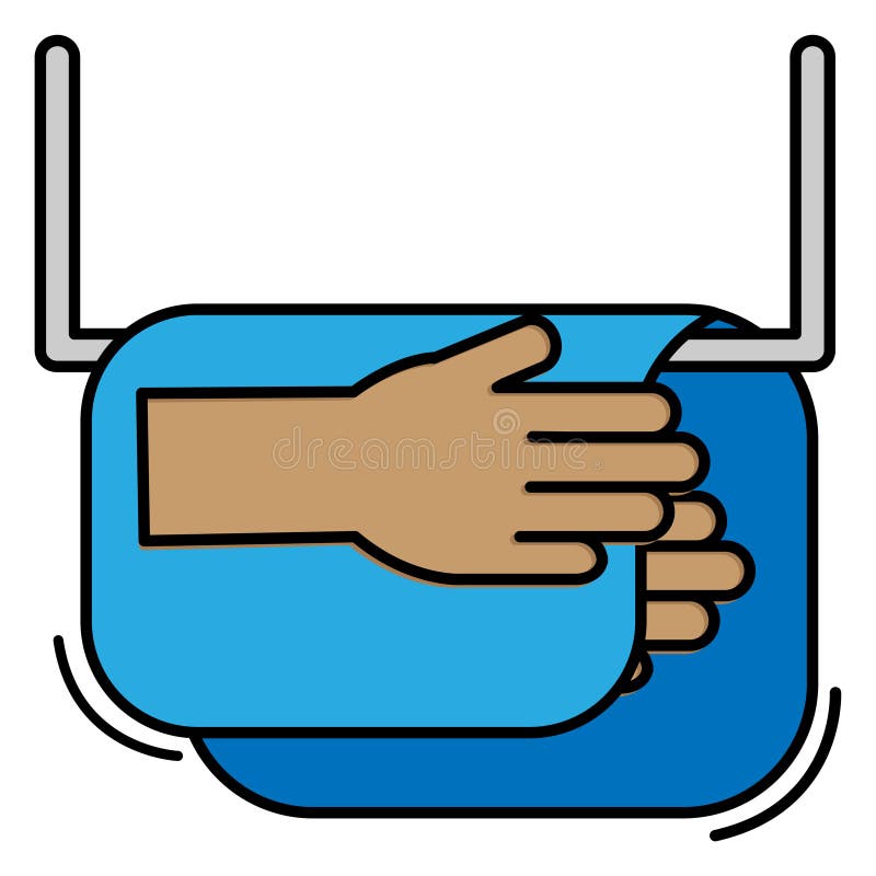 Drying Your Hands Color Vector Stock Image - Illustration of doctor ...