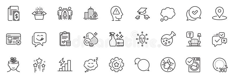 Icons Pack As Washing Machine, Pin and Bed Bugs Line Icons. for Web App ...