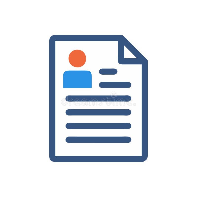 Icons for Professional Resume Designs Stock Image - Illustration of ...