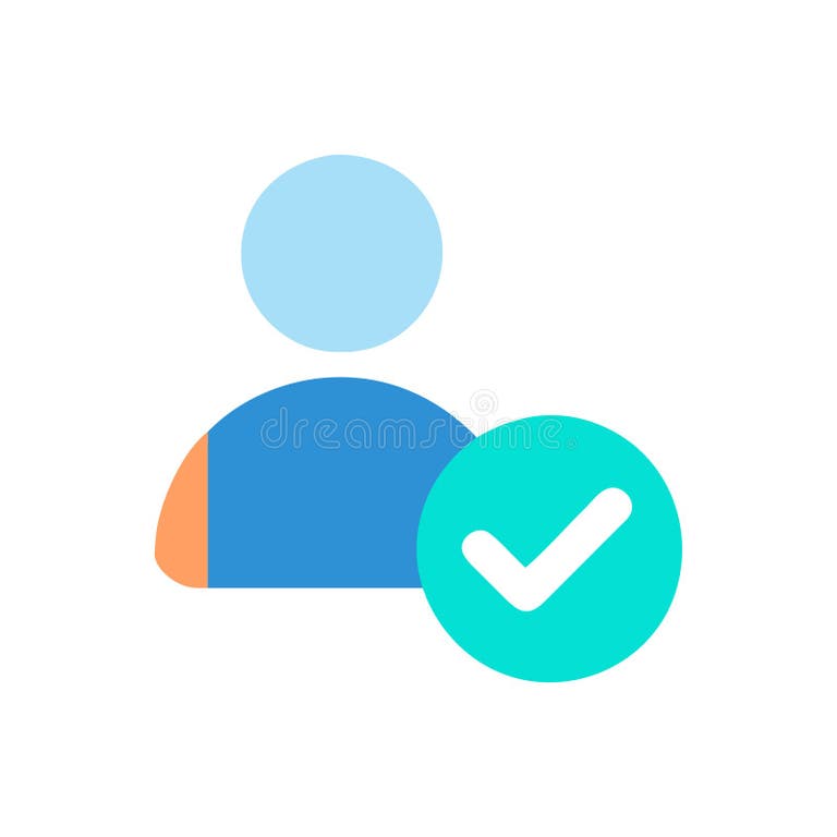 User Check Icons for Verification Processes Stock Illustration ...