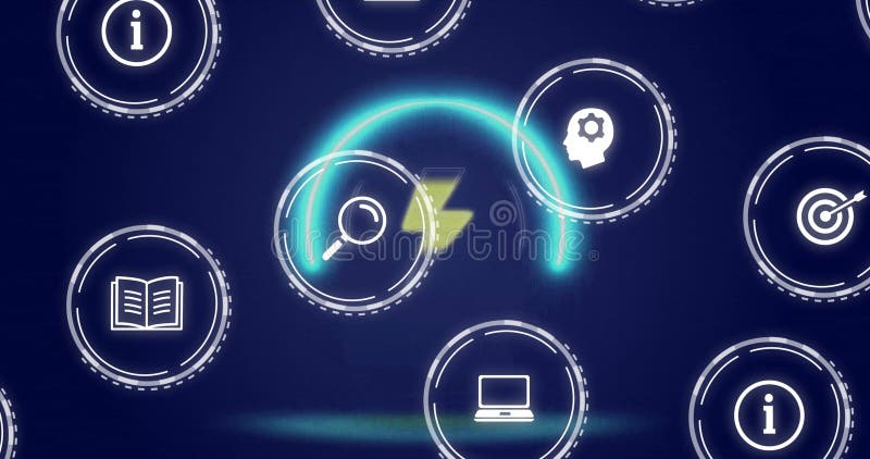 Icons Representing Various Concepts Like Information, Search, and ...