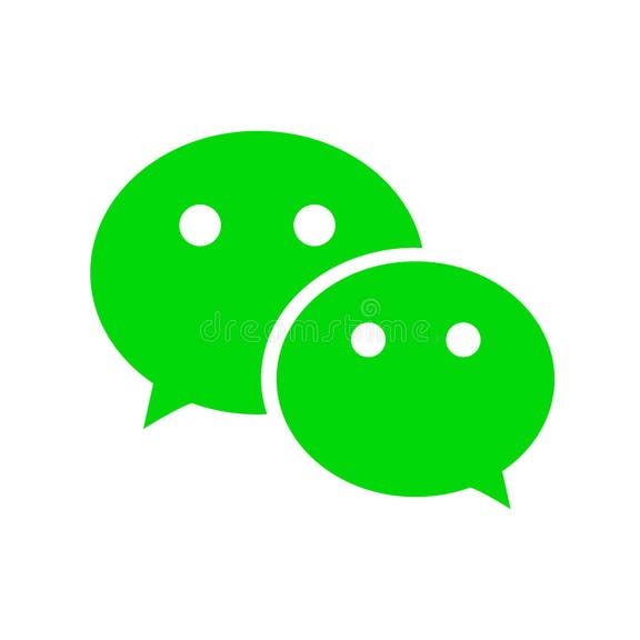 WeChat Social Network Icon Vector Illustration. WeChat Logo Vector ...