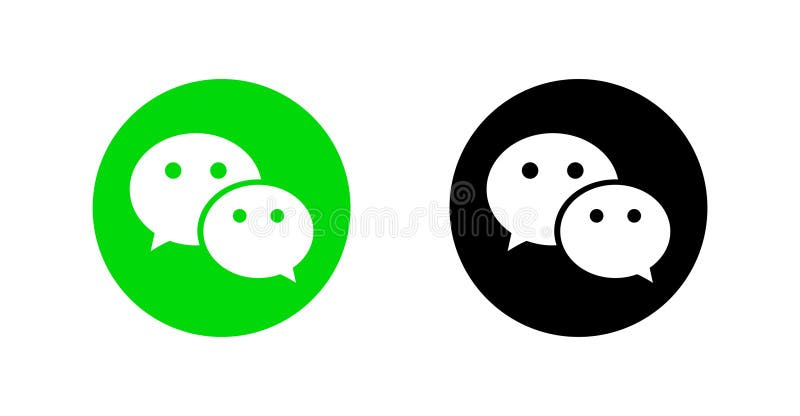 Editable WeChat App Logo Vector, WeChat Icon Vector Illustration ...