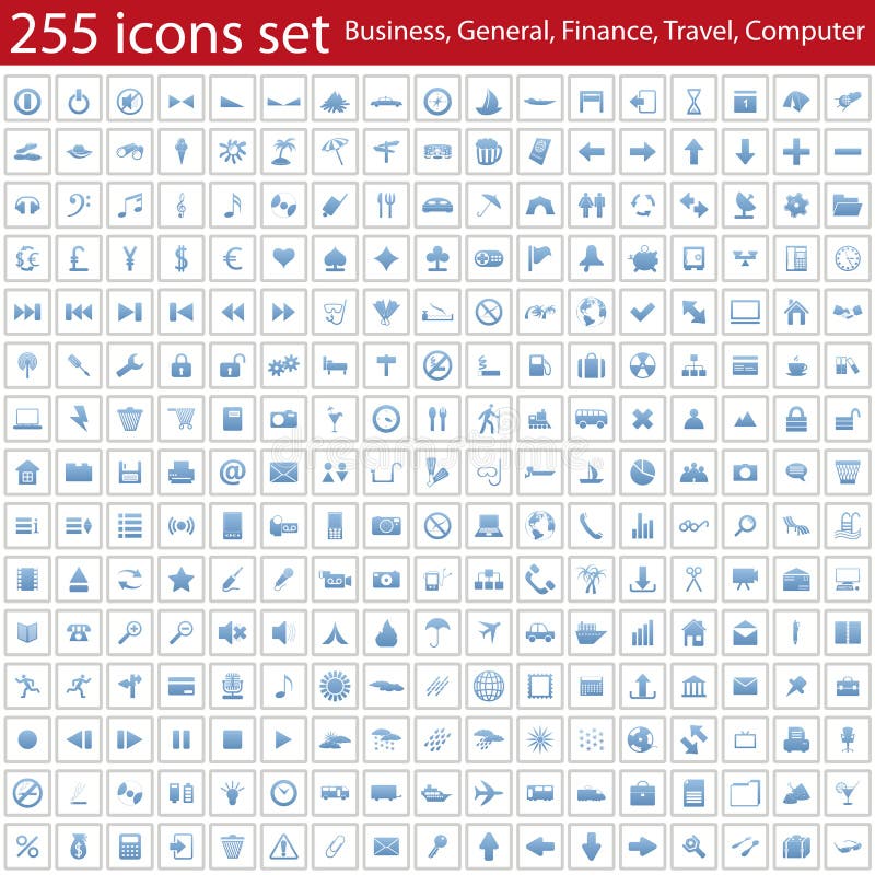 Icons set stock vector. Illustration of clocks, cart - 10946441