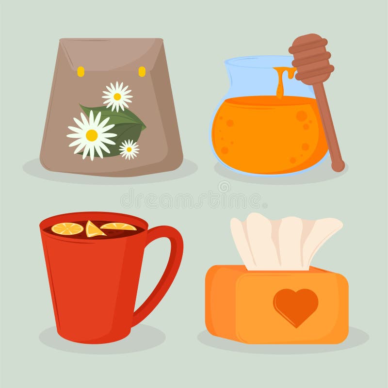 Icons set of home remedies stock vector. Illustration of remedy - 237503580