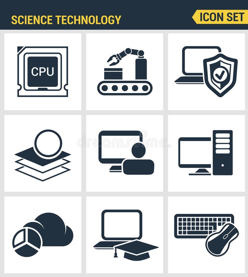 Icons Set Premium Quality of Data Science Technology, Machine Learning ...