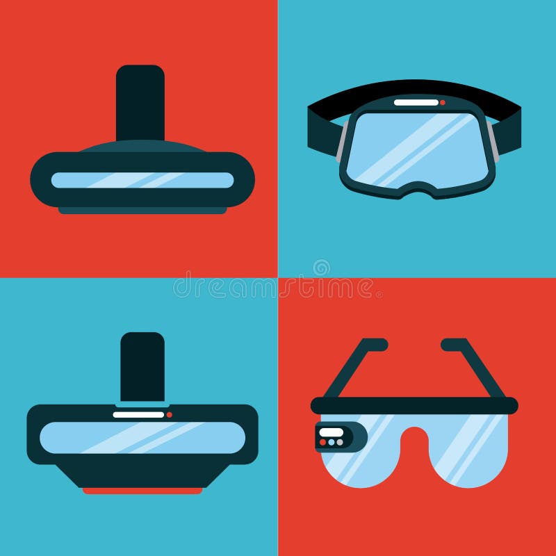 Icons Set Virtual Reality Flat Stock Vector - Illustration of symbol ... Icons Set Virtual Reality Flat Stock Vector - Illustration of symbol ...