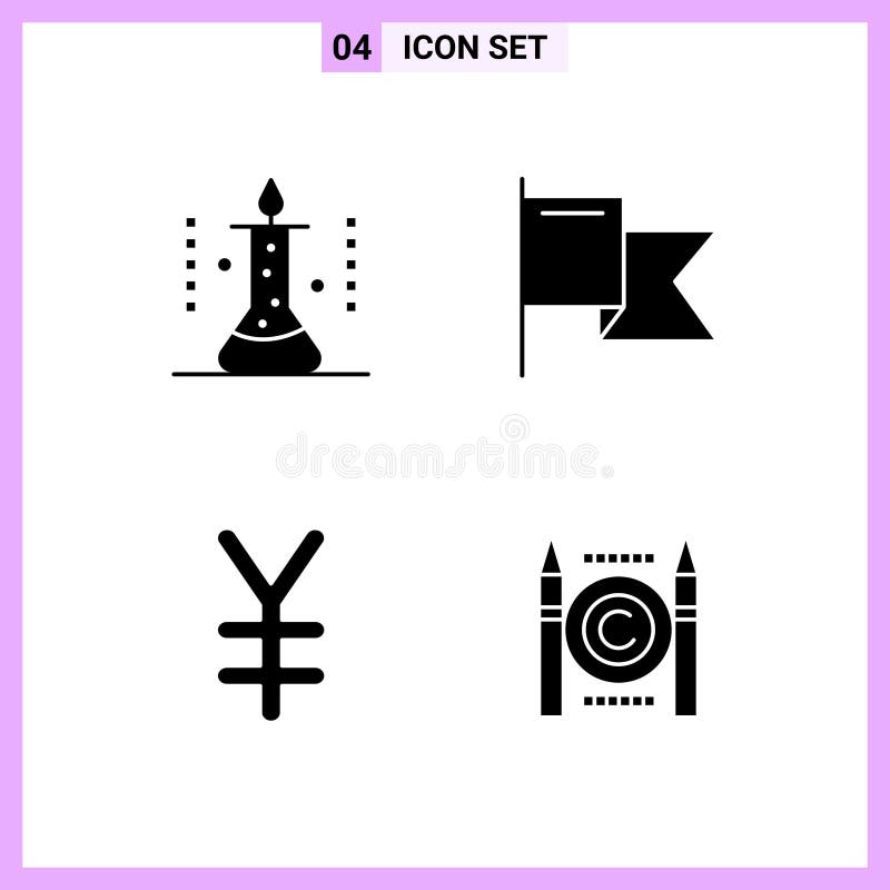 16 Icons Solid Style. Grid Based Creative Glyph Symbols for Website ...