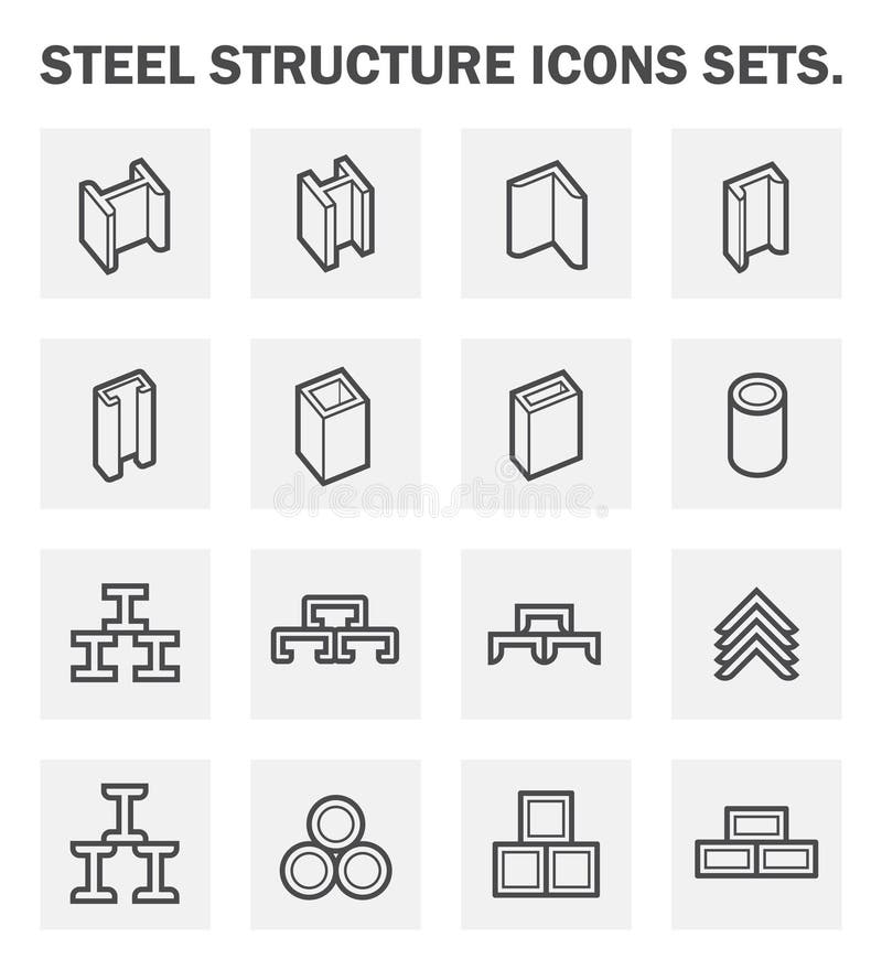 Steel Structure Icons Stock Illustrations – 2,391 Steel Structure Icons ...