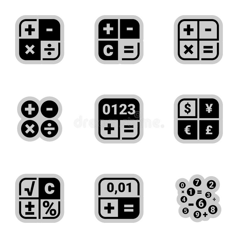 Currencies Calculator Icon Stock Illustrations – 101 Currencies ...