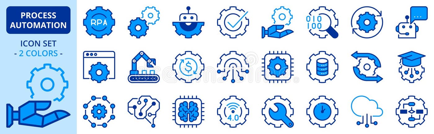 Process Automation Logo Stock Illustrations – 3,206 Process Automation ...
