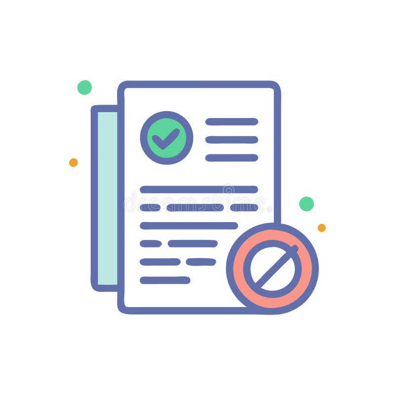 Icons for Understanding Terms of Service Stock Image - Illustration of ...