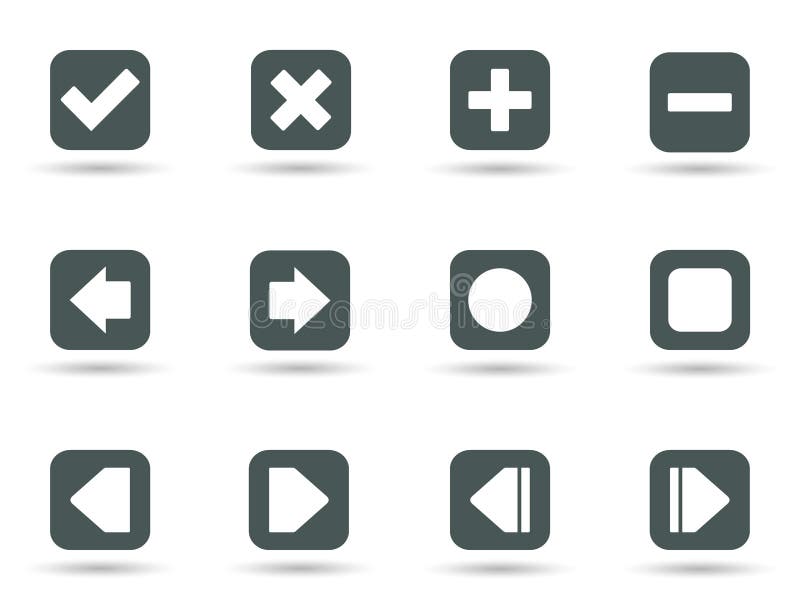 Icons in vector format stock vector. Illustration of websites - 13303089