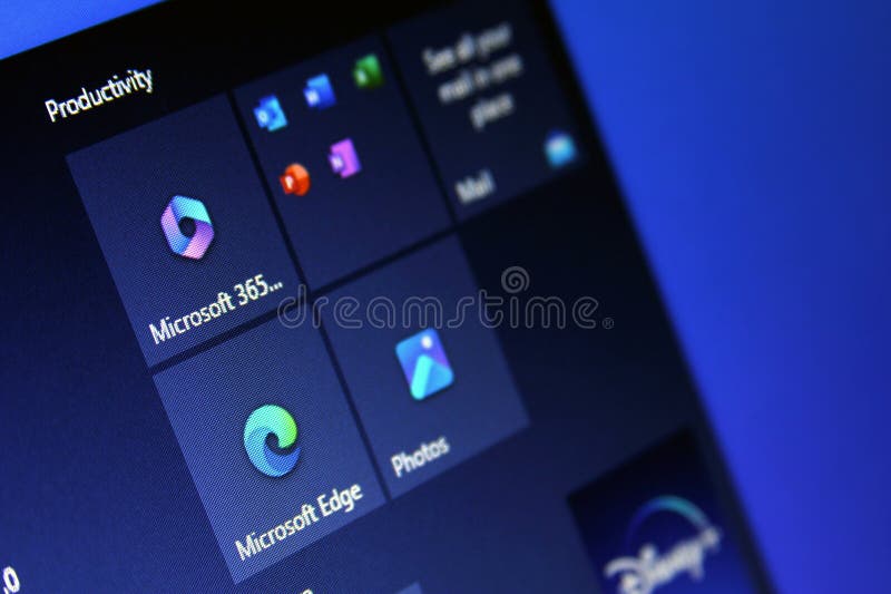 Microsoft Office Icons and Logos Editorial Photography - Illustration ...