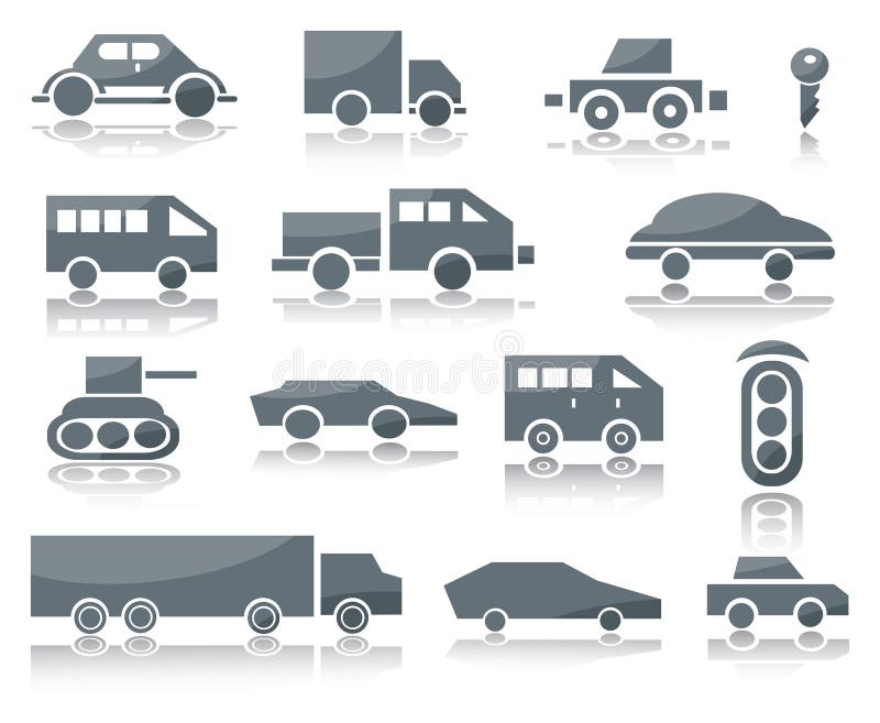 Icons of sea. stock vector. Illustration of silhouette - 7271444