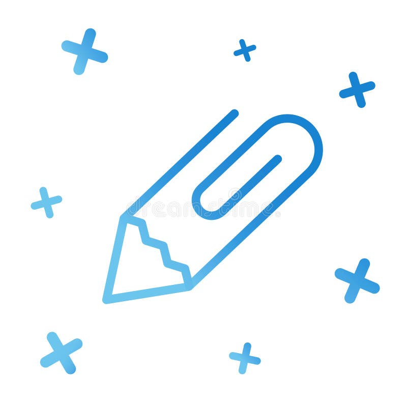 Icons for Website Gradient Documentation Paper Clip Pencil Paper ...