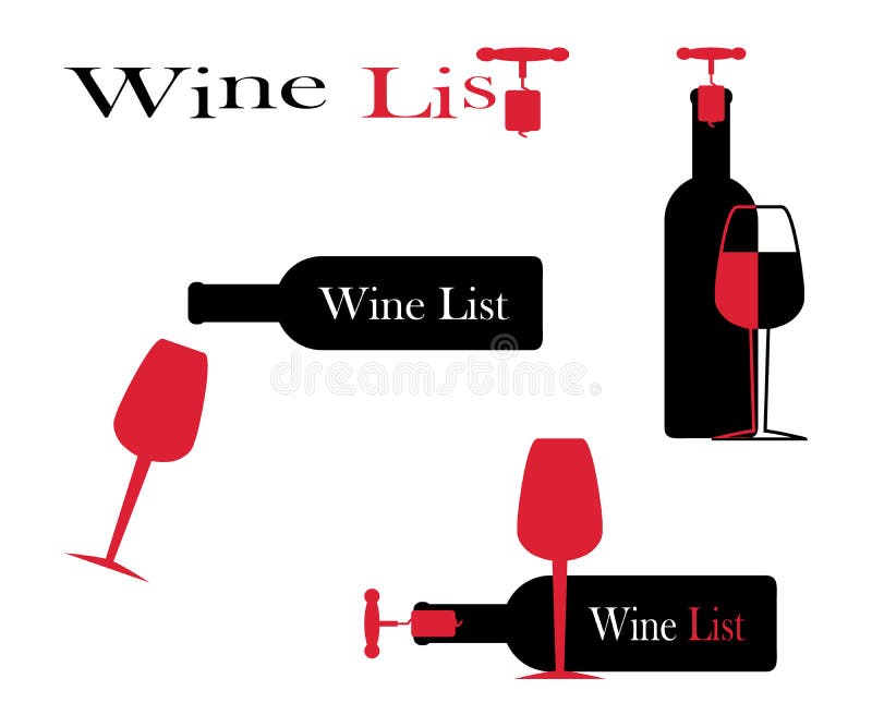 Icons for Wine, Wineries, Restaurants and Wine Stock Vector ...
