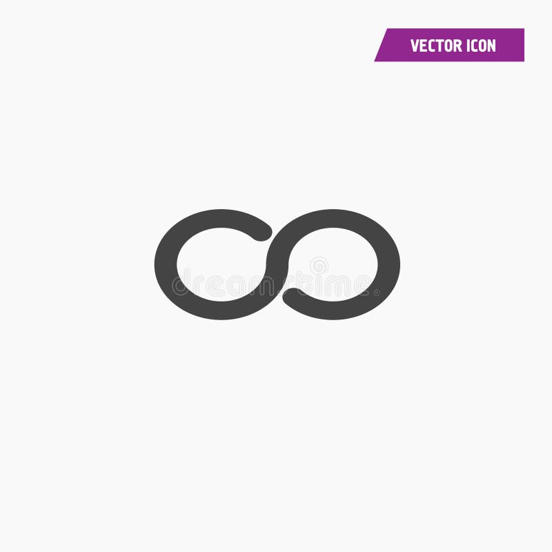 Black Circle Link Icon. Hyperlink Chain Symbol Stock Vector ...