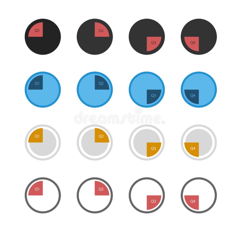 Quarterly Icons Stock Illustrations – 71 Quarterly Icons Stock ...