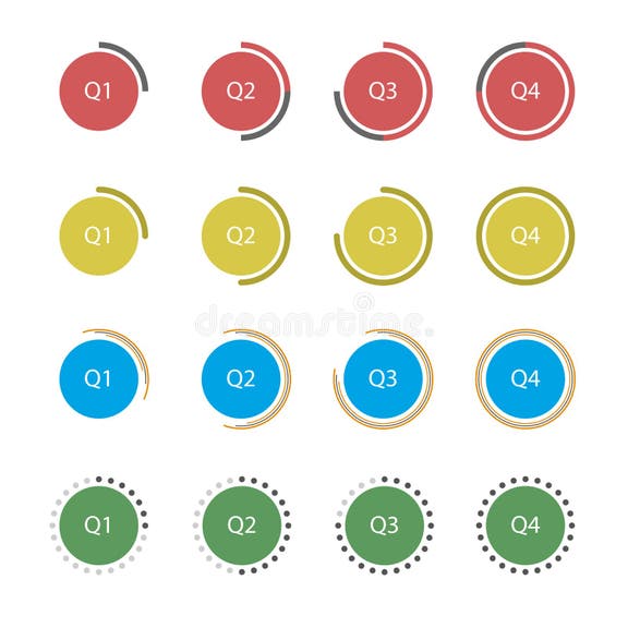 Quarterly Icons Stock Illustrations – 87 Quarterly Icons Stock ...