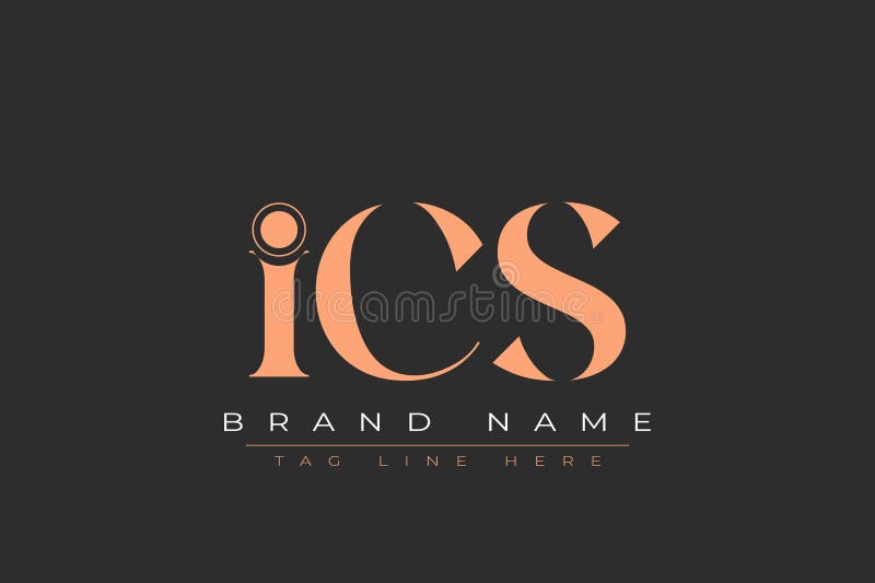 ICS Abstract Letter Logo Design Stock Vector - Illustration of symbol ...