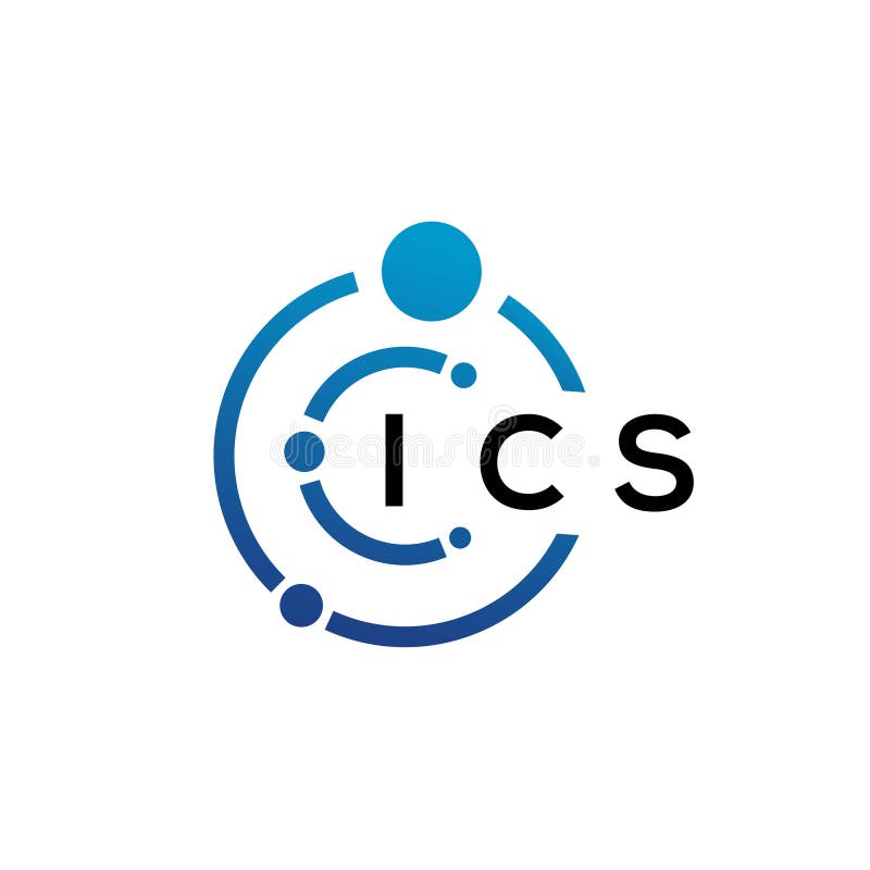 ICS Letter Technology Logo Design on White Background. ICS Creative ...