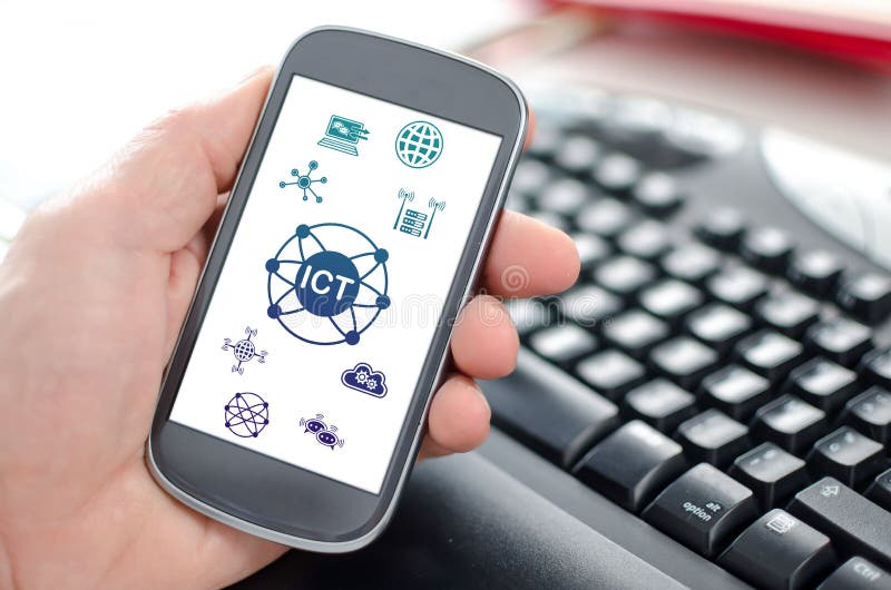 Ict Concept on a Smartphone Stock Photo - Image of computing ...