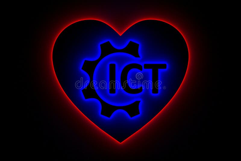 Ict Concept Neon Glow Stock Illustrations – 7 Ict Concept Neon Glow ...