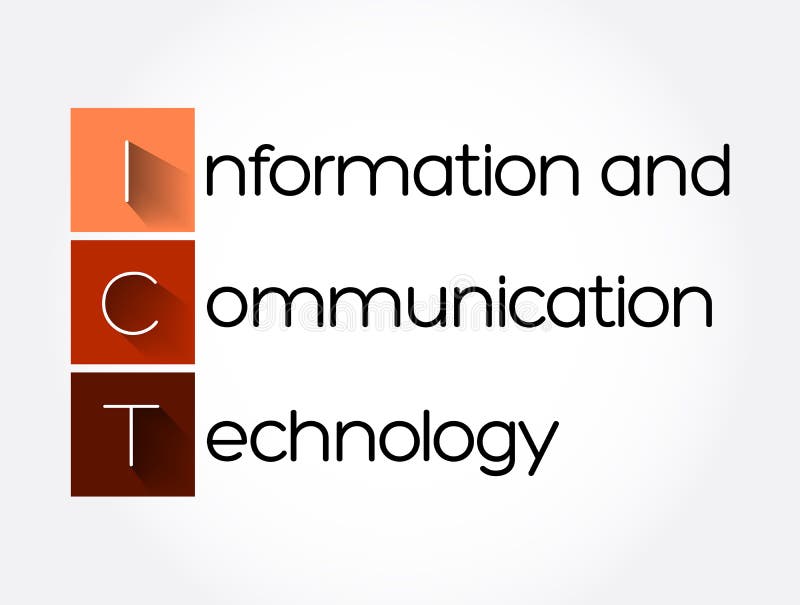 ICT - Information And Communication Technology Acronym, Business ...
