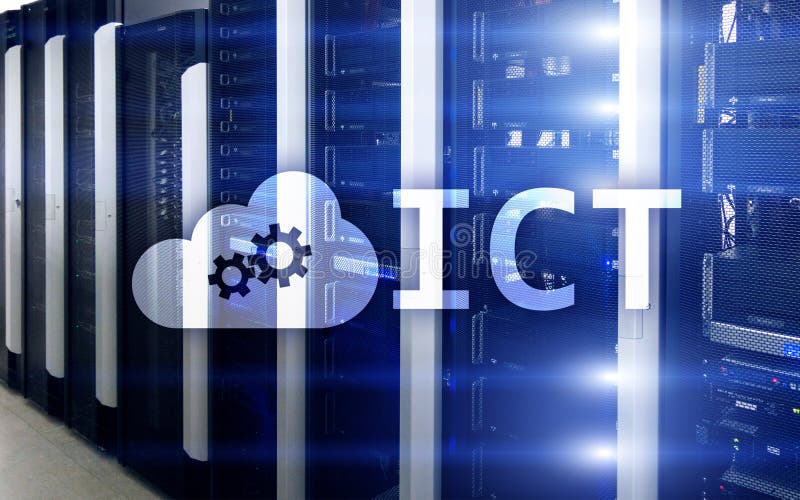 119 Ict Information Communications Technology Concept Server Room Background Stock Photos - Free ...
