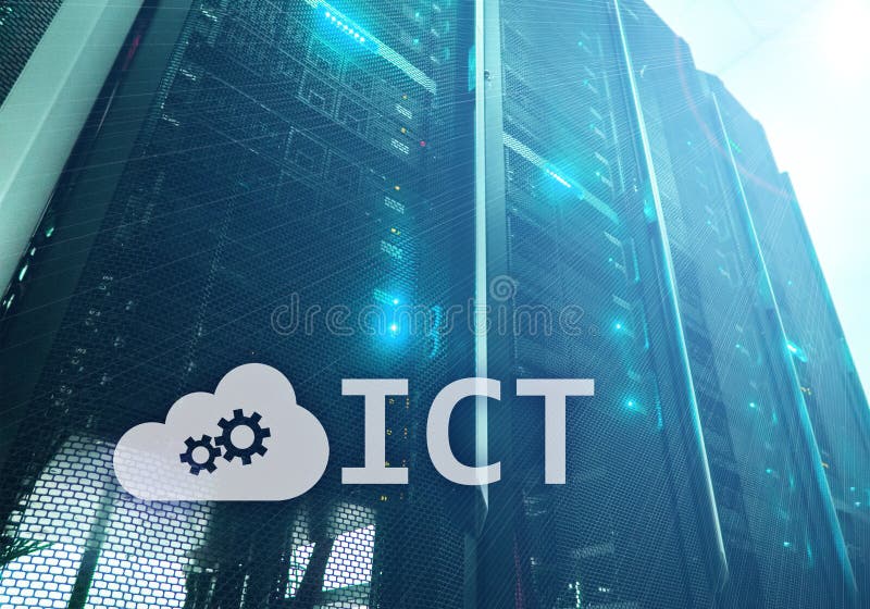 119 Ict Information Communications Technology Concept Server Room Background Stock Photos - Free ...