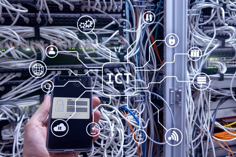 119 Ict Information Communications Technology Concept Server Room Background Stock Photos - Free ...