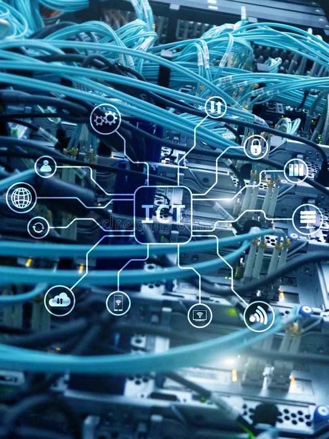 119 Ict Information Communications Technology Concept Server Room Background Stock Photos - Free ...