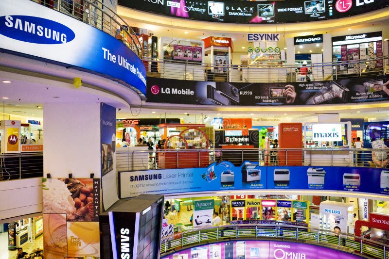 ICT Shopping Crowd editorial stock photo. Image of luxury - 10026308