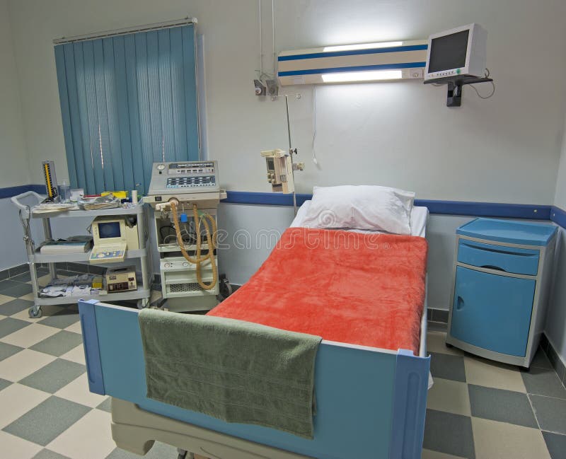 ICU Ward in a Medical Center Stock Photo - Image of unit, ventilator ...