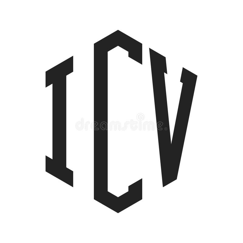 ICV Logo Design. Initial Letter ICV Monogram Logo Using Hexagon Shape ...