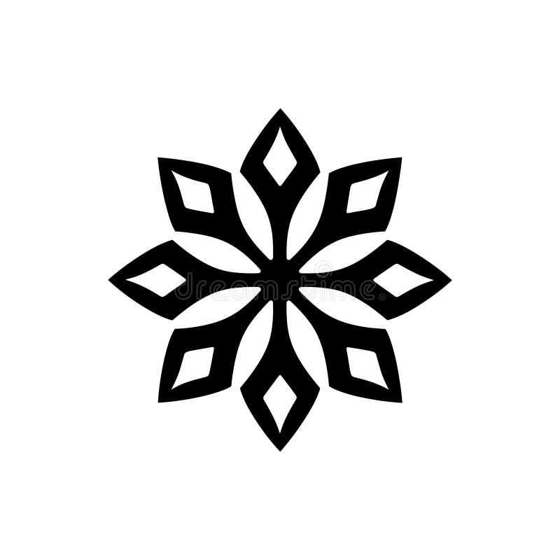 Icy blizzard bloom icon stock vector. Illustration of pattern - 306214119