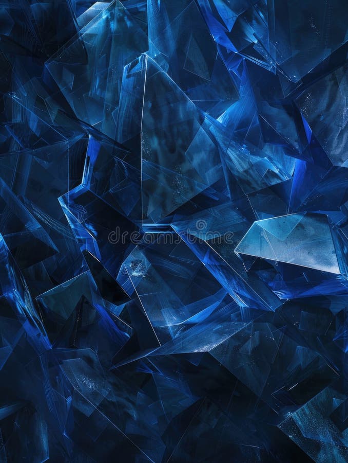 Icy Blue Crystals stock image. Image of generated, edge - 366950161
