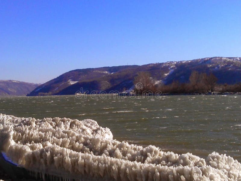 Icy boats stock photo. Image of boats, nature, river - 151630164
