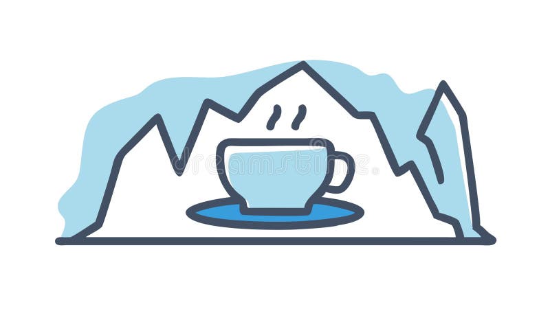 Icy Brew: Refreshing Cold Beverage, Vector Design Generative AI Stock ...